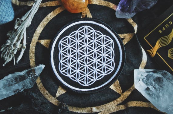 Flower of Life Sacred Geometry Patch New Age Punk Fashion