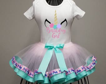 Girls unicorn dress | Etsy