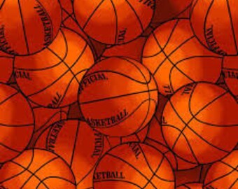 Basketball fabric | Etsy