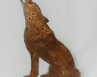 Coyote metal art | Etsy