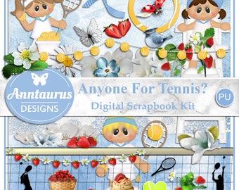 Tennis digital paper | Etsy