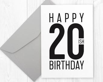 Happy 20th birthday | Etsy