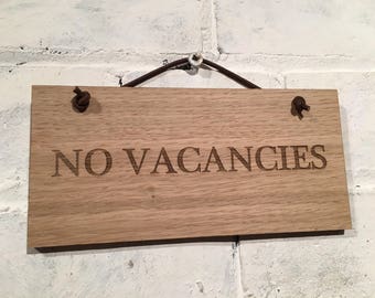 No vacancy sign | Etsy