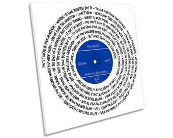 The killers lyrics | Etsy