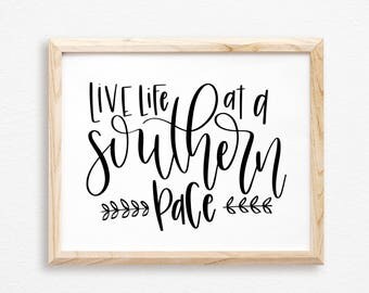 Southern wall art | Etsy