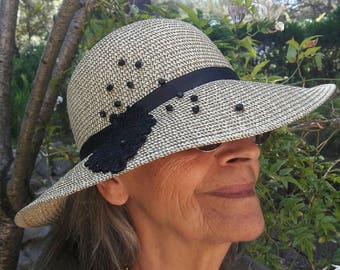 Straw cloche hat | Etsy