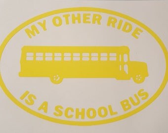 School bus decal | Etsy