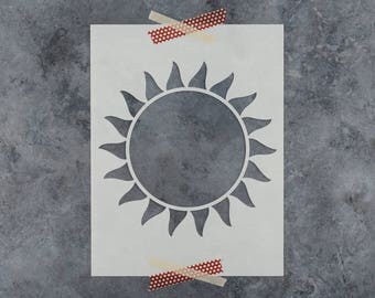 Sun stencil | Etsy