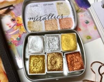 Watercolor tin | Etsy