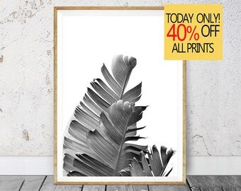 Banana leaf print | Etsy