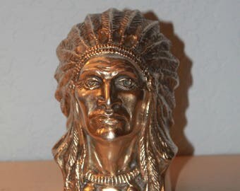 Indian chief statue | Etsy