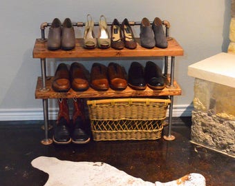 Reclaimed shoe rack | Etsy