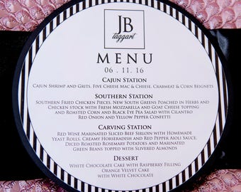 Black and White Menu Strip Black White and Gold