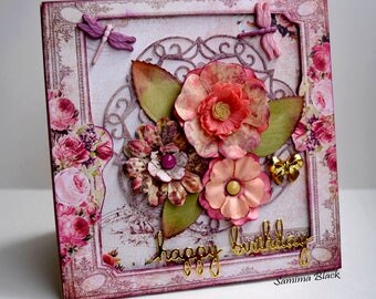 Fancy birthday card | Etsy