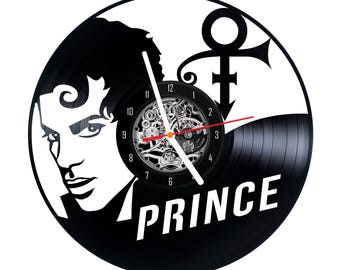 Prince vinyl clock | Etsy