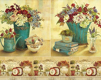 Vintage French Flowers Decoupage Paper Wrapping Paper Paper
