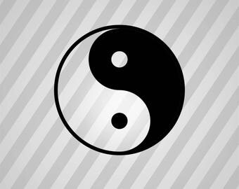 Ying yang svg | Etsy