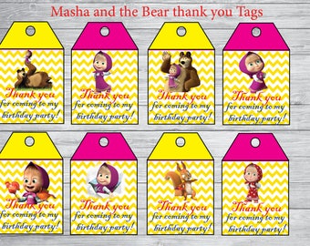 Masha bear stickers | Etsy