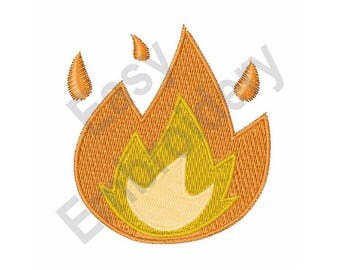 Flame embroidery | Etsy