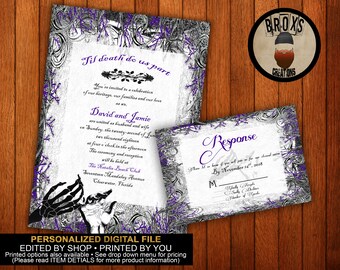 Gothic invitation | Etsy
