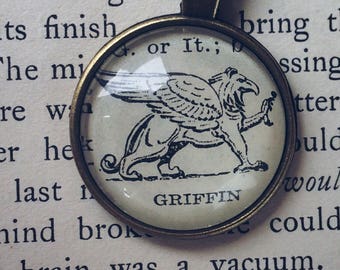 Griffin pendant | Etsy