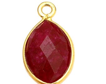 Bezel set ruby | Etsy