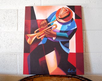 Jazz painting | Etsy