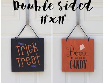 Halloween candy sign | Etsy