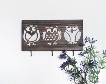 Owl key holder | Etsy