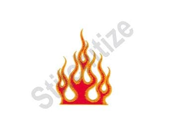 Flame embroidery | Etsy