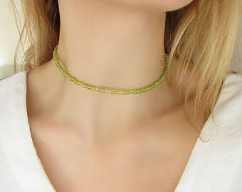 Green choker | Etsy