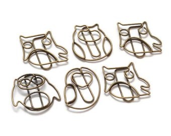 Shaped paper clips | Etsy