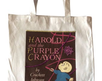 Library tote bag | Etsy