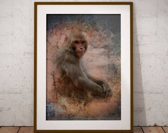Monkey painting | Etsy