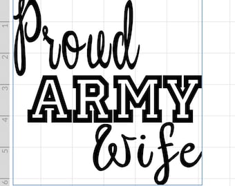 Proud army wife | Etsy