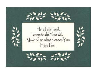 Here i am lord | Etsy