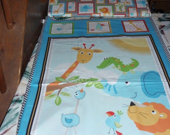 Baby quilt panel | Etsy