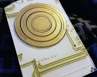 Metal Death Star Plans Data Card Rogue One BONUS
