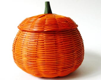 Wicker pumpkin | Etsy