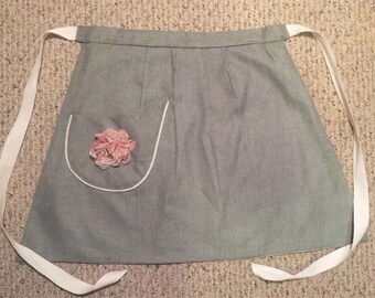 Burlap Apron with Pockets Coffee Sack Apron Upcycled