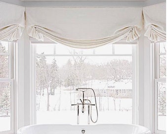 Extra Wide Balloon Shade board mounted