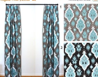 Ikat curtains | Etsy