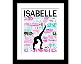 Gymnastics poster | Etsy