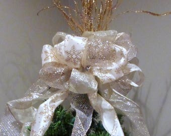 Gold tree topper | Etsy