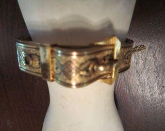 Embossed bracelet | Etsy