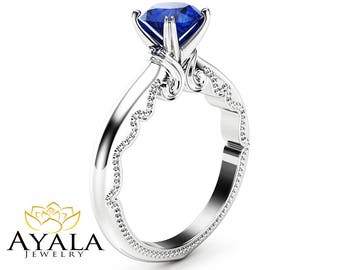 Ayala Jewelry Unique Engagement Ring Rose Gold by AyalaDiamonds