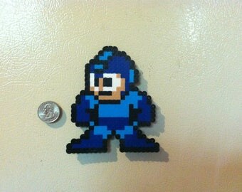Super Nintendo Perler Bead Magnet Mega Man X Zero