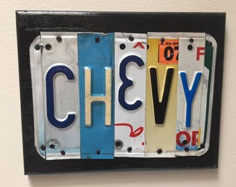 Chevy license plate | Etsy