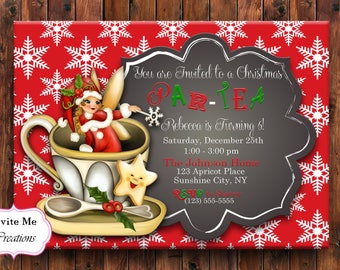 Christmas tea party | Etsy