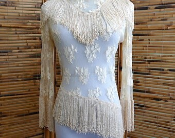 Fringe blouse | Etsy